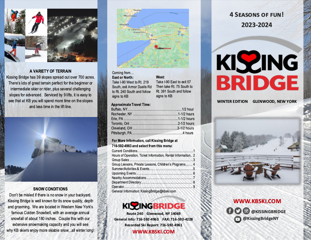 Your Ultimate Guide to Kissing Bridge's 2023-2024 Winter Brochure ...